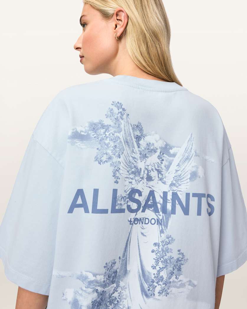 Guardian Amelie Oversized T-Shirt PLEIN AIR BLUE | ALLSAINTS